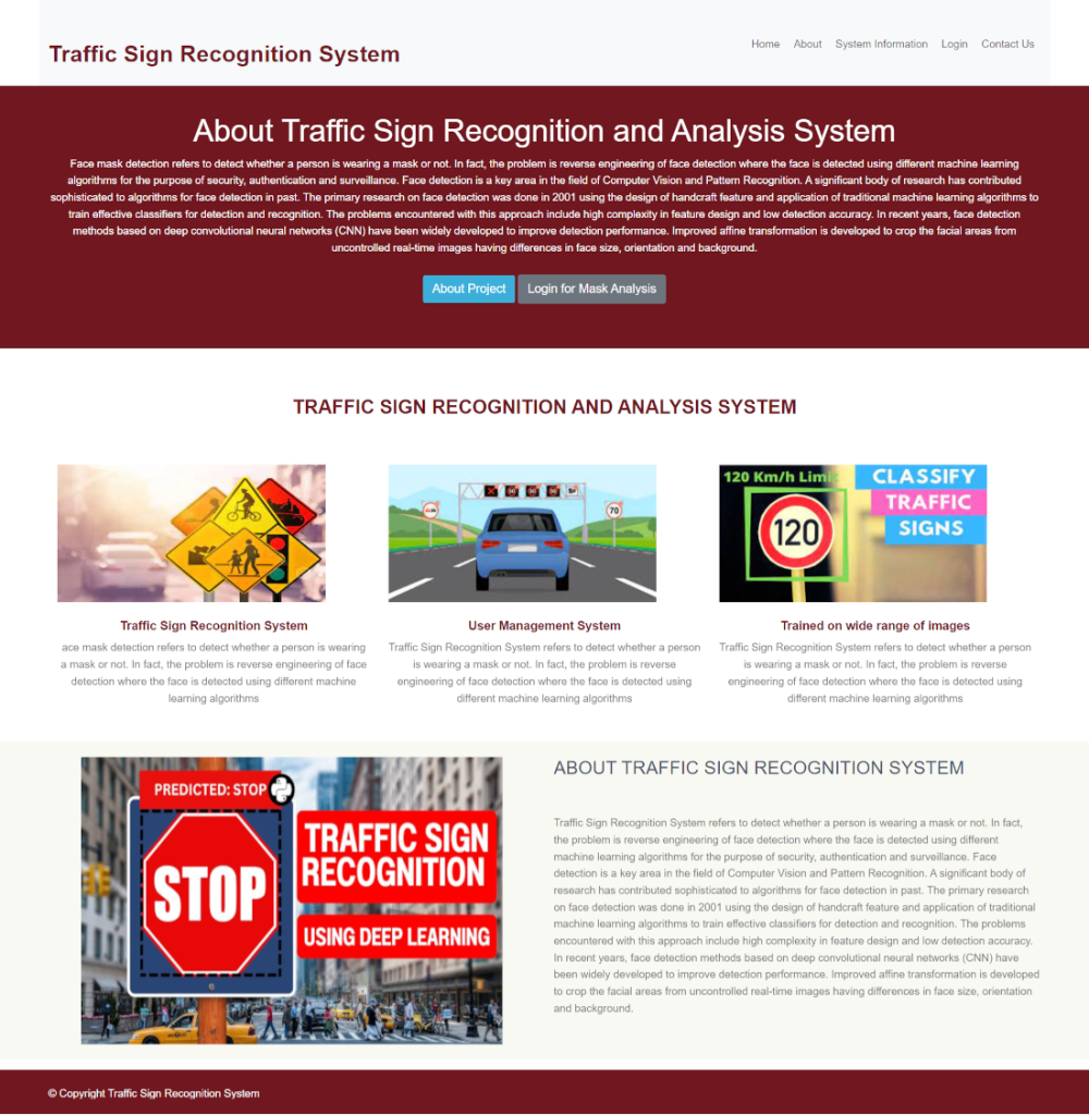 Advanced Traffic Sign Recognition System for Improved Road Safety