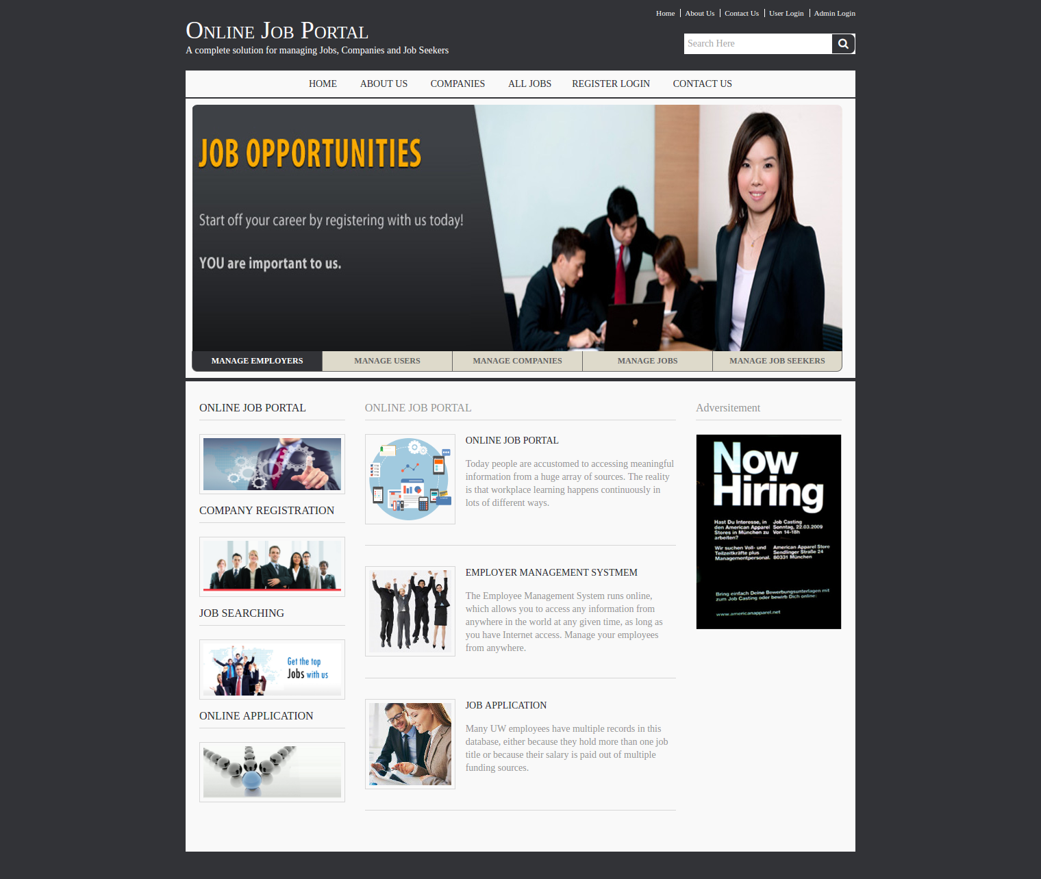 Java, JSP and MySQL Project: Online Job Portal System